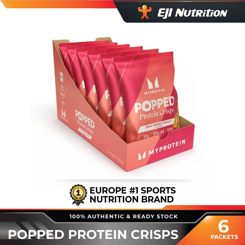 Popped Protein Crisps, 6 packets – EJINutrition.com